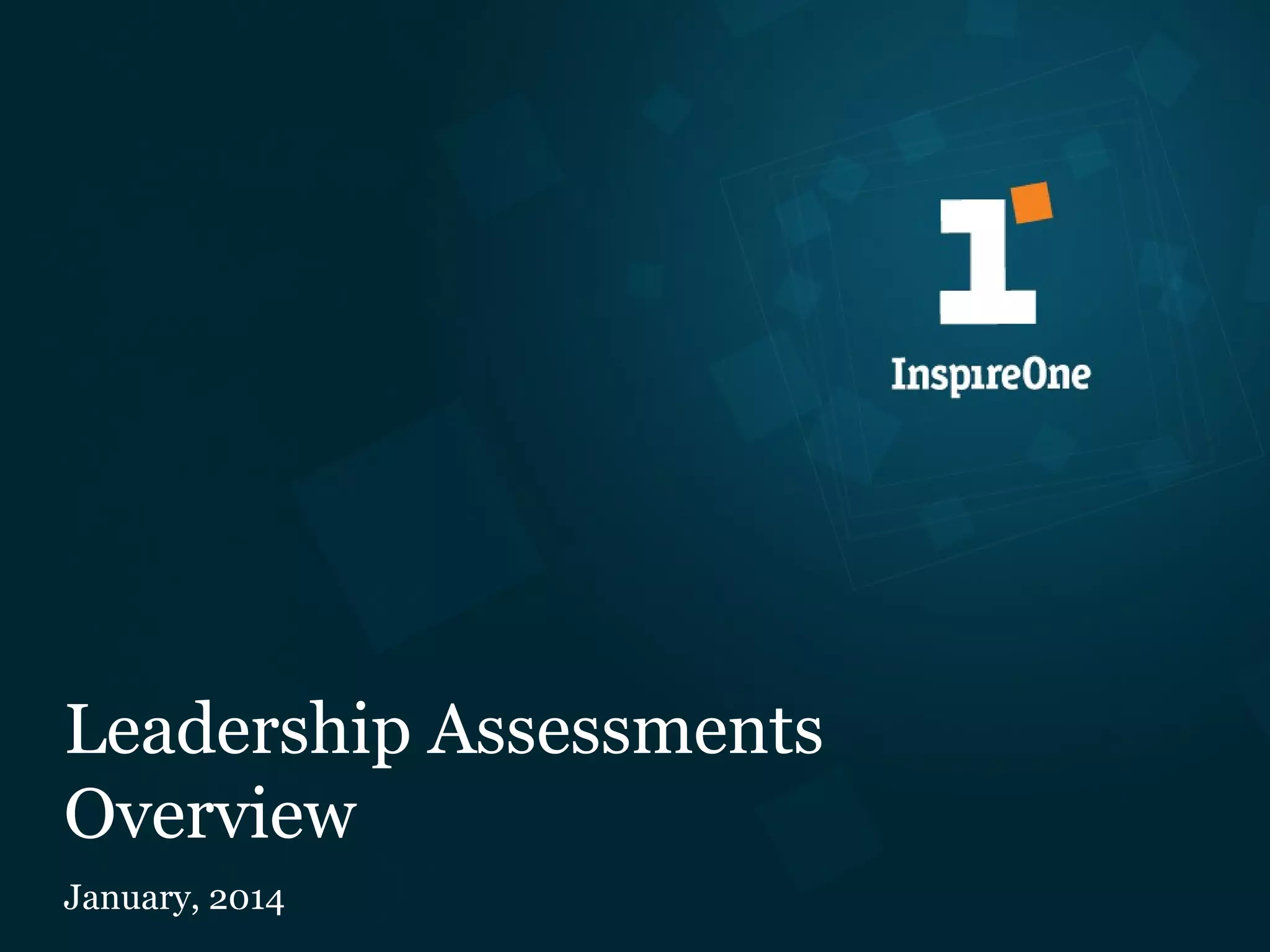 Leadership Assessment Tools from InspireOne | PPT