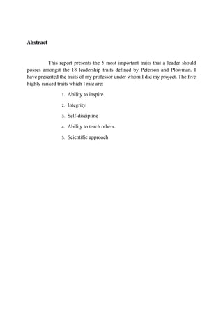 Leadership Traits | DOC