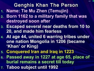Leadership Secrets of Genghis Khan | PPT