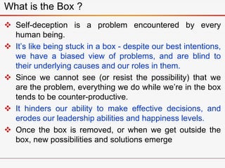 Leadership And Self deception | PDF