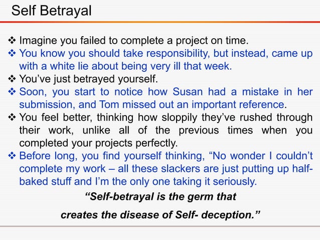 Leadership And Self deception | PDF