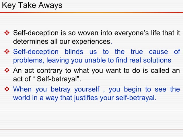 Leadership And Self deception | PDF