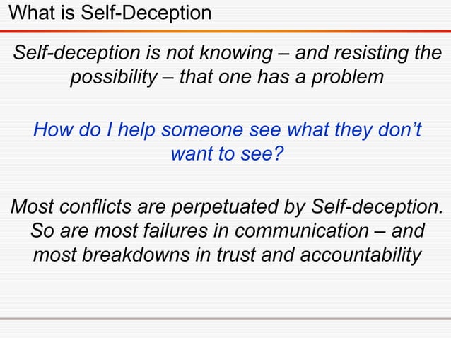 Leadership And Self deception | PDF