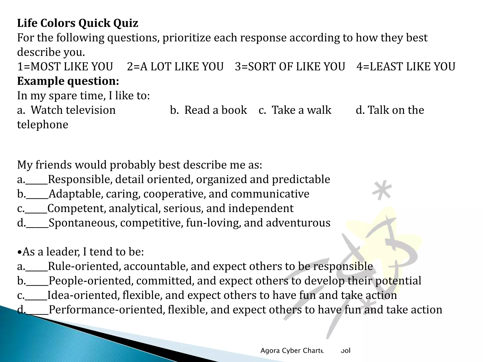 Leadership self awareness revised | PPTX