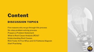 Leadership Series #2 - Structured Approach to Problem Solving | PDF