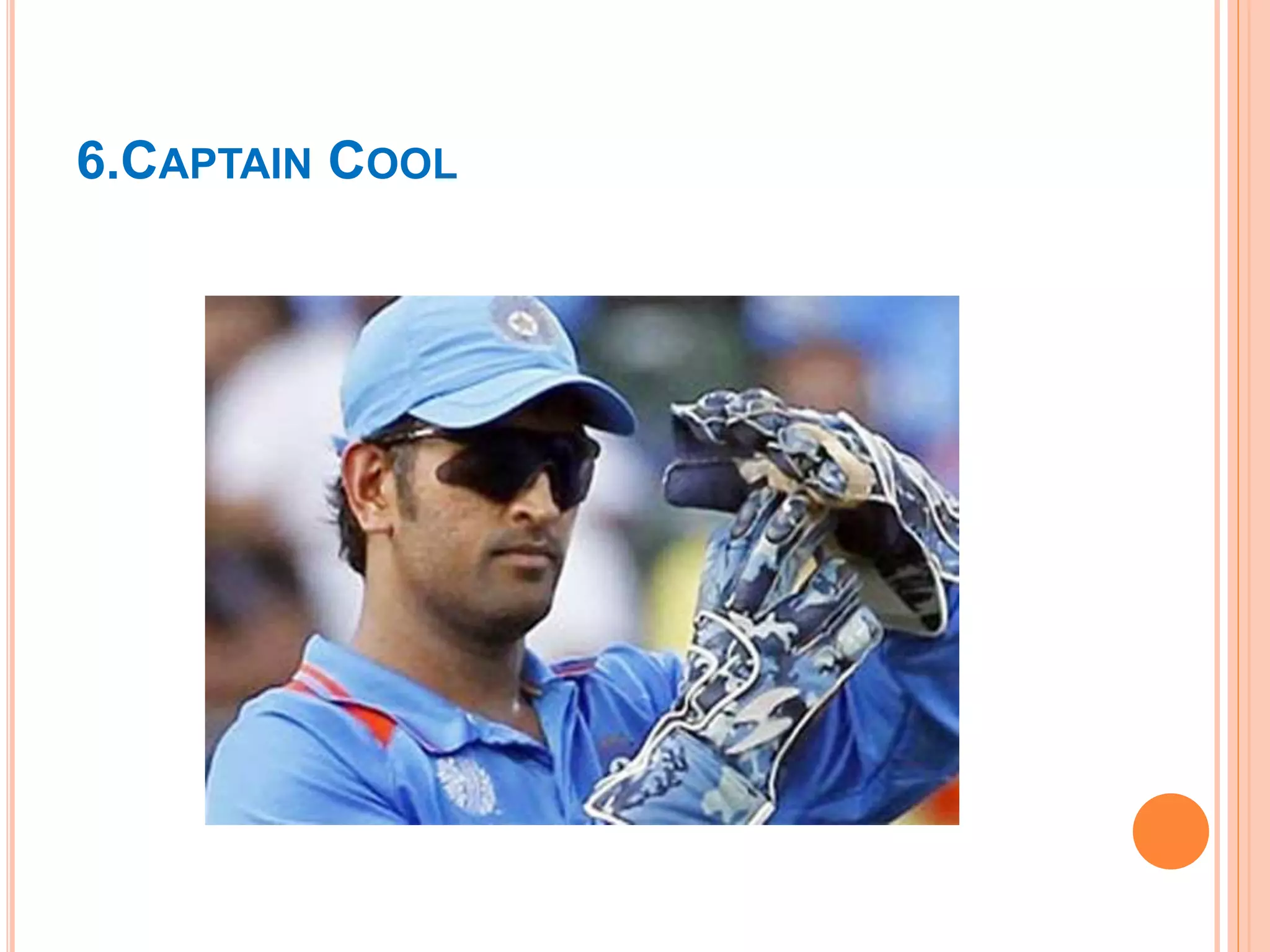 MS DHONI - LEADERSHIP SKILLS | PPTX