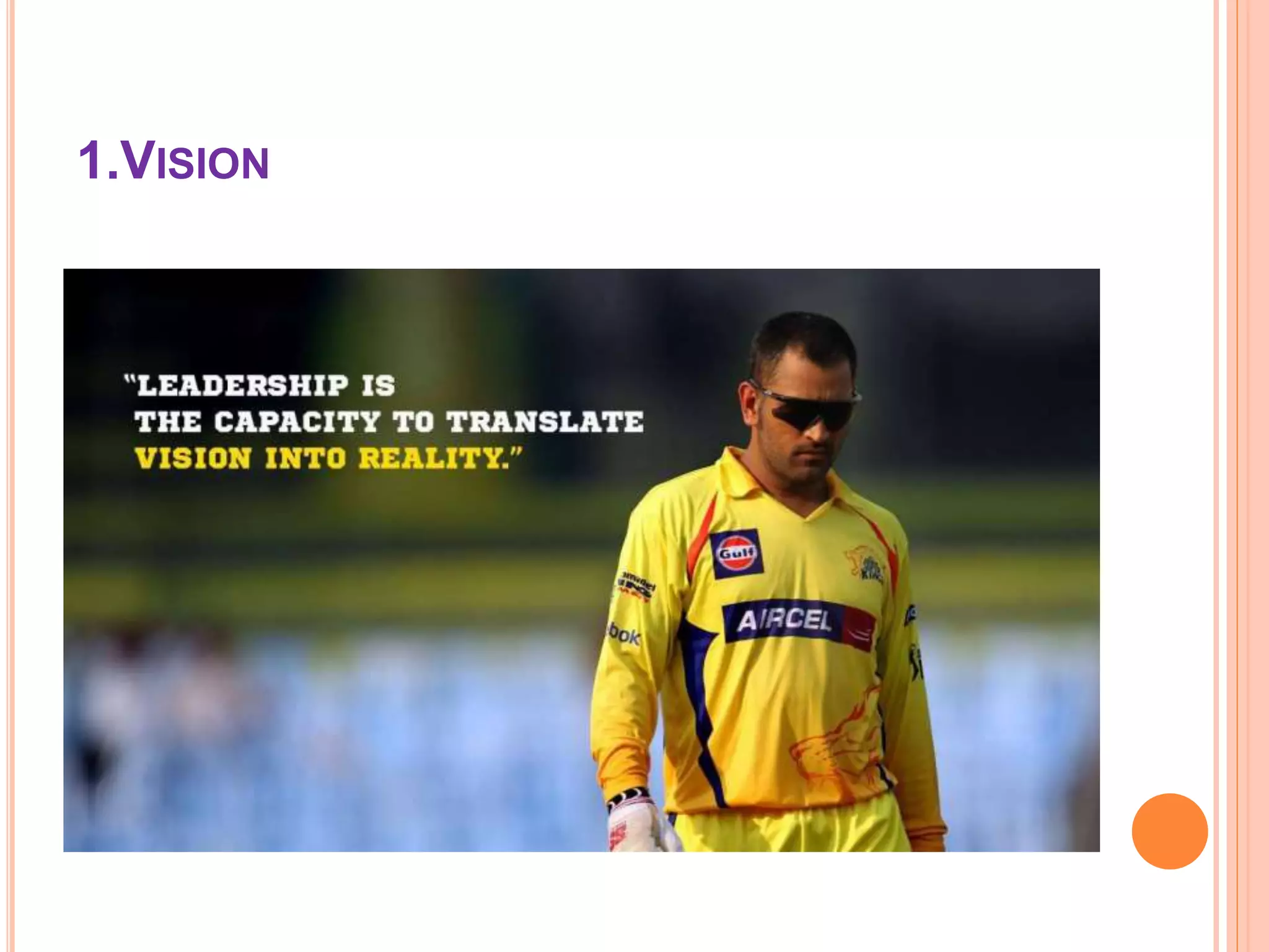 MS DHONI - LEADERSHIP SKILLS | PPTX