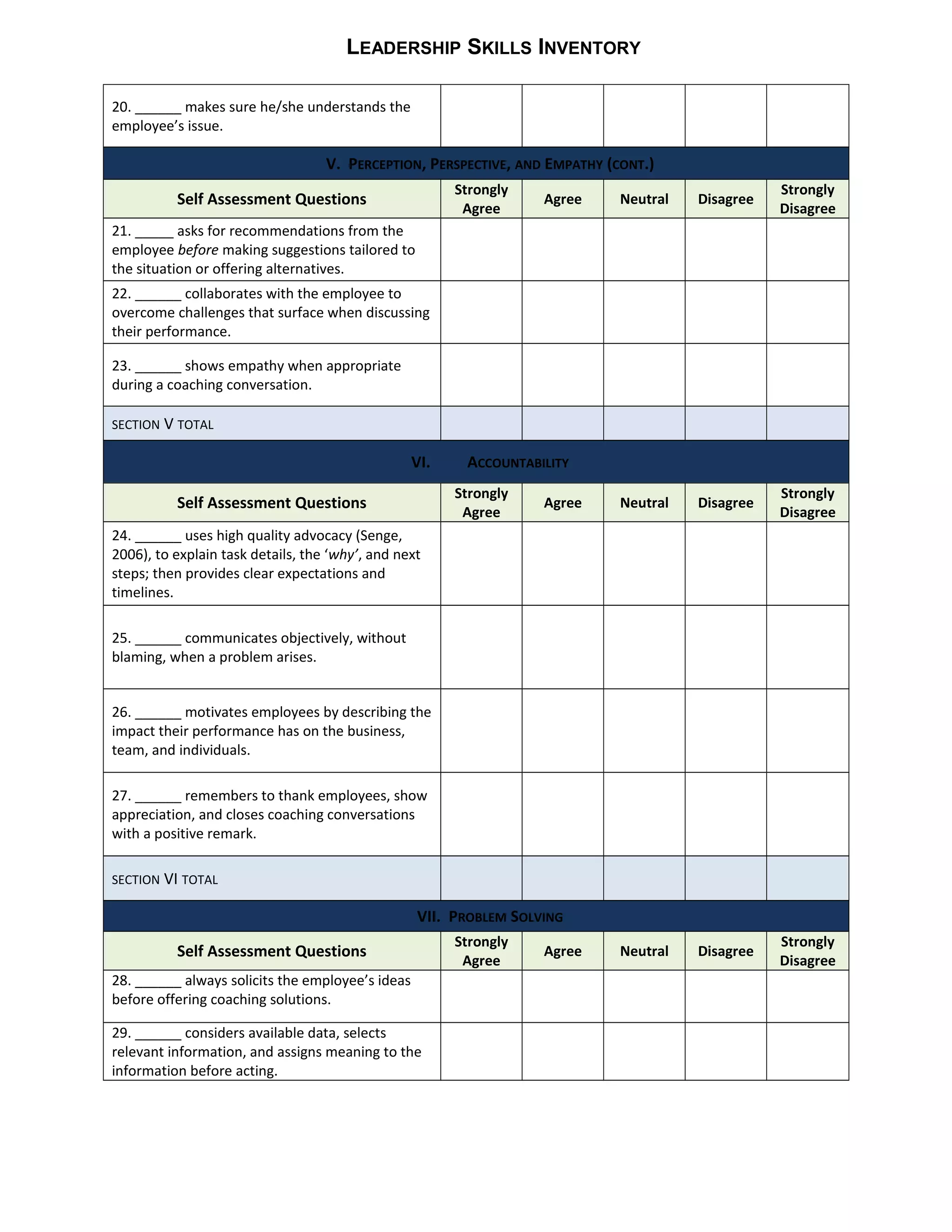 Leadership skills 360 inventory (General) | DOC
