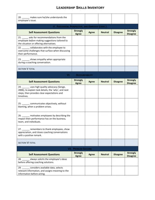 Leadership skills 360 inventory (General) | DOC