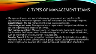 Leadership skills (Building an Effective Management Team) | PPTX