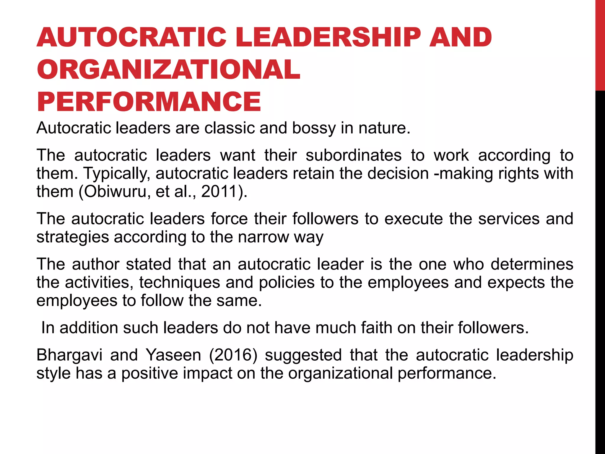 Leadership skills and its impact on organizational performance | PPTX