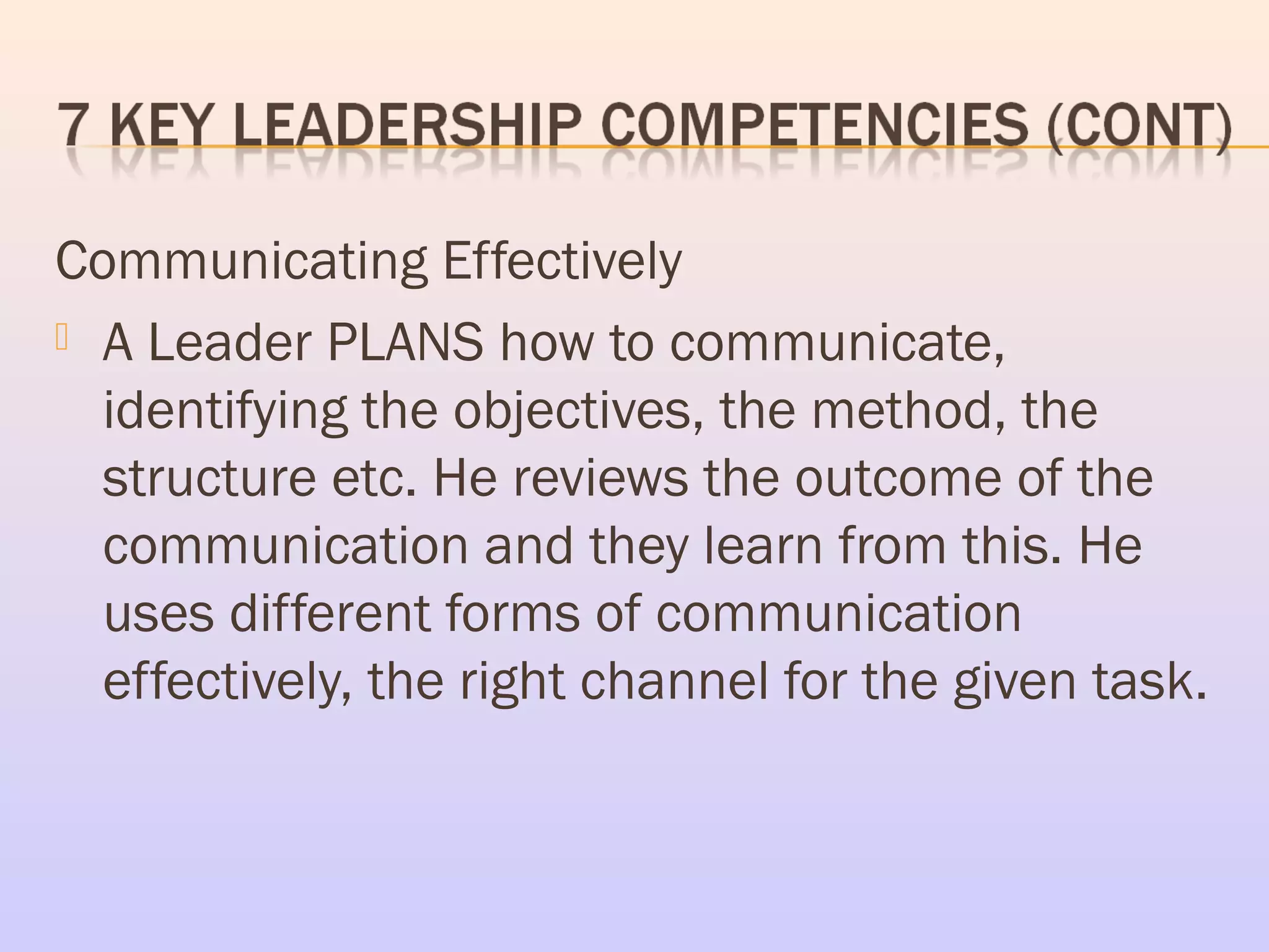 Leadership skills & competencies ppt | PPT