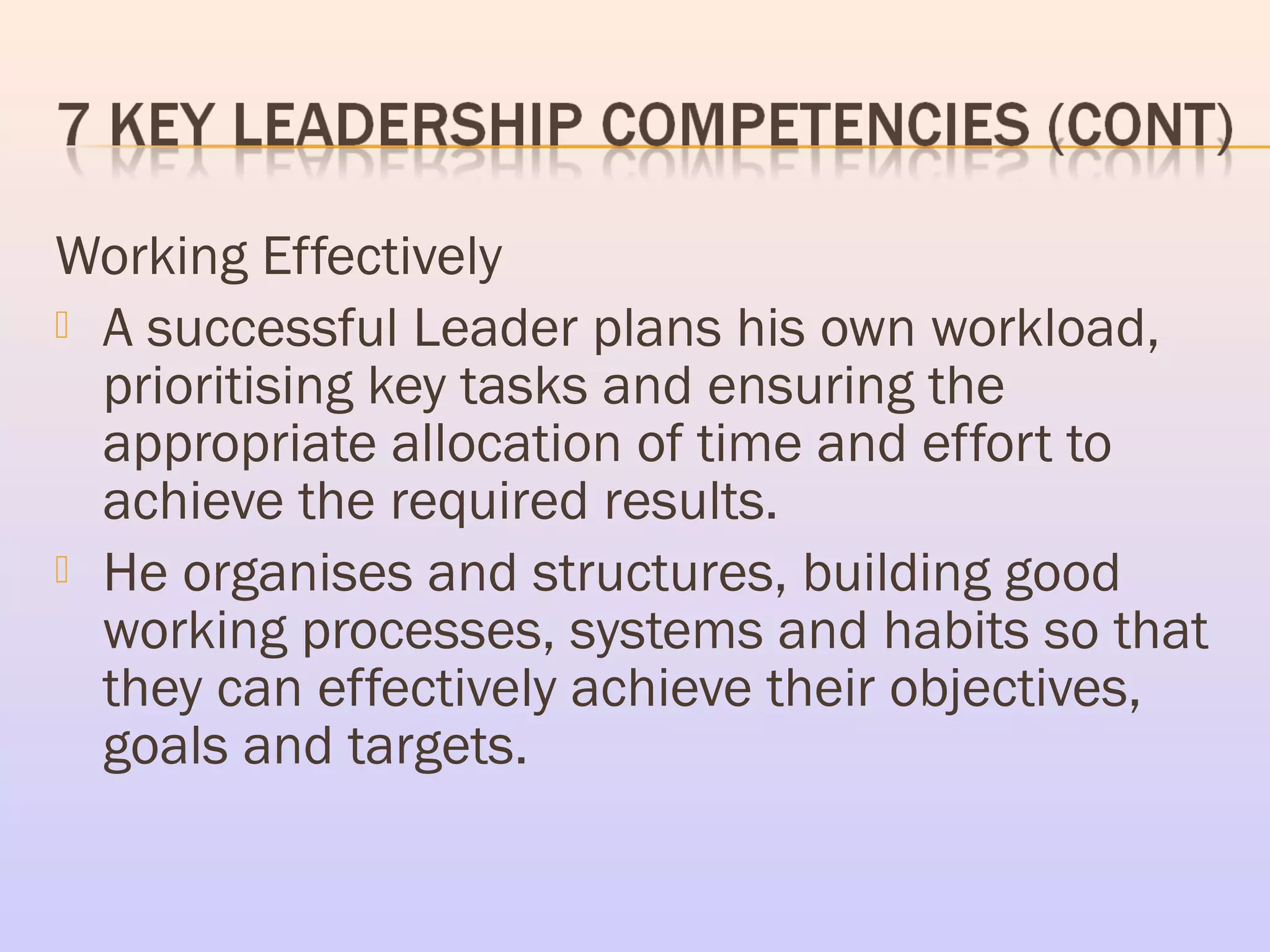 Leadership skills & competencies ppt | PPT
