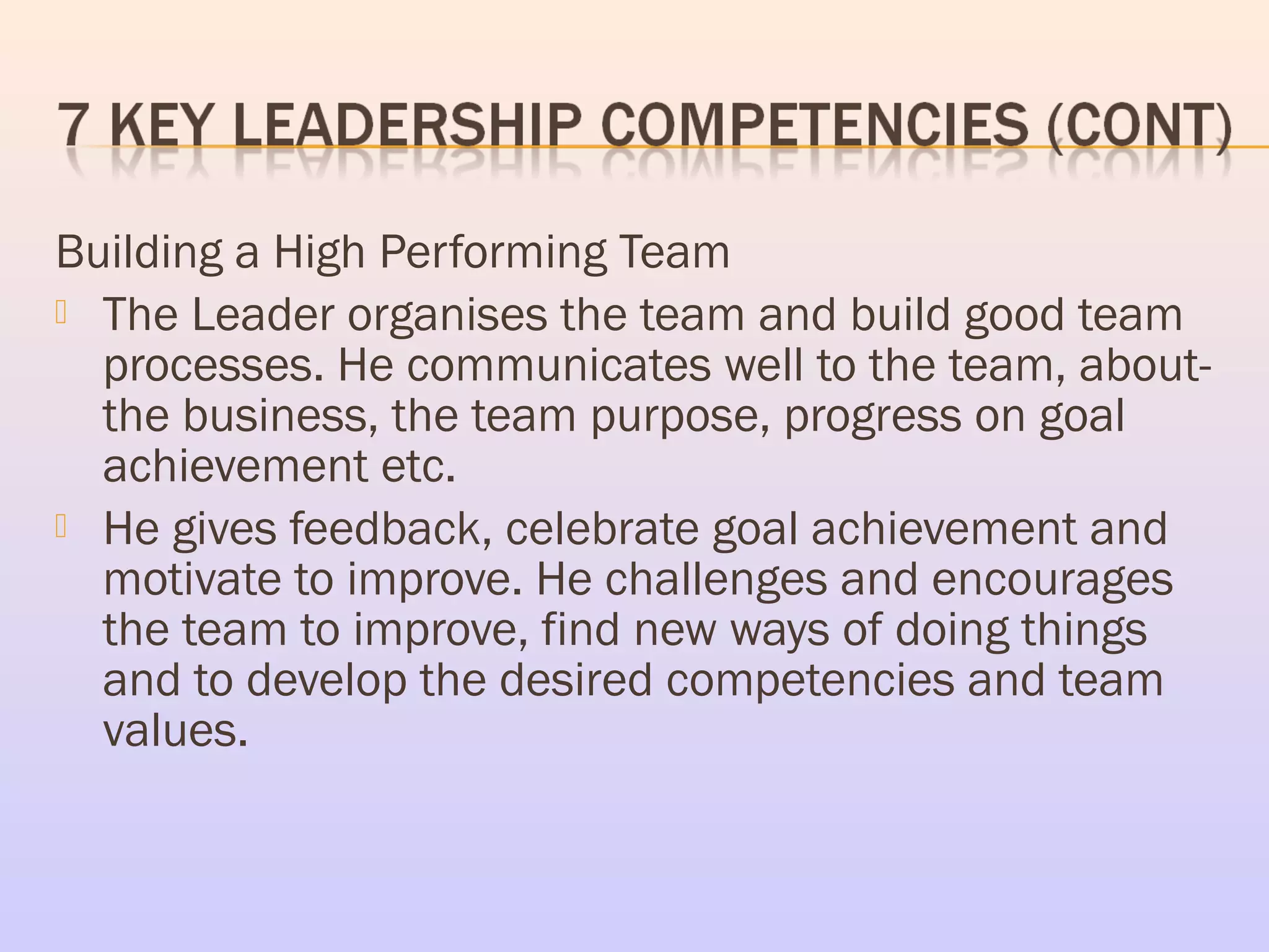Leadership skills & competencies ppt | PPT