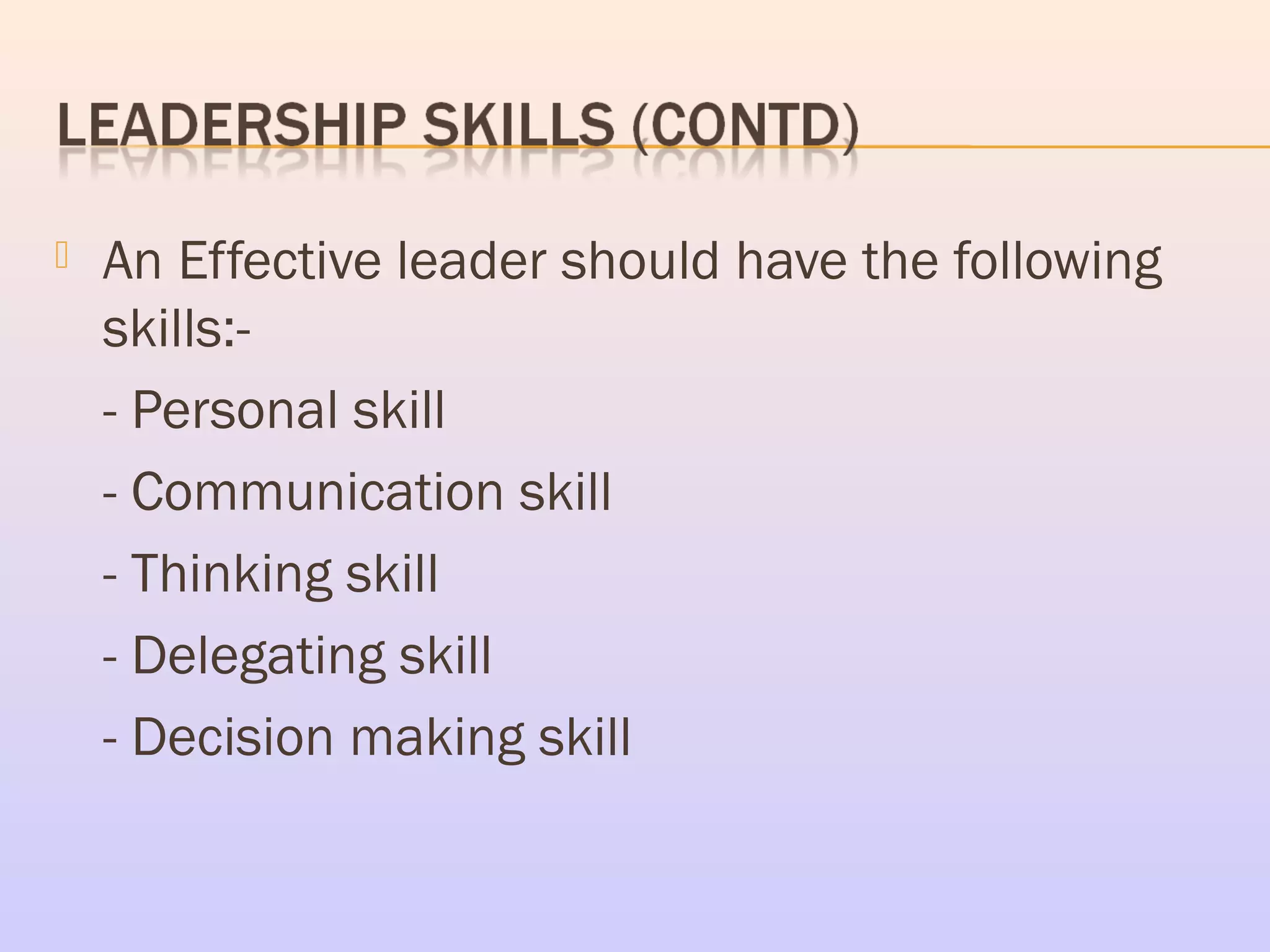 Leadership skills & competencies ppt | PPT