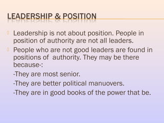 Leadership skills & competencies ppt | PPT