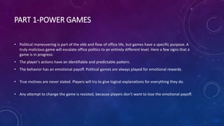 Leadership skills (Political Games) | PPT