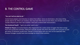 Leadership skills (Political Games) | PPT