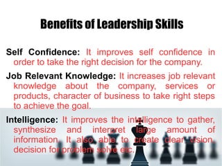 Leadership skill training and it's benefit | PPT | Business ...