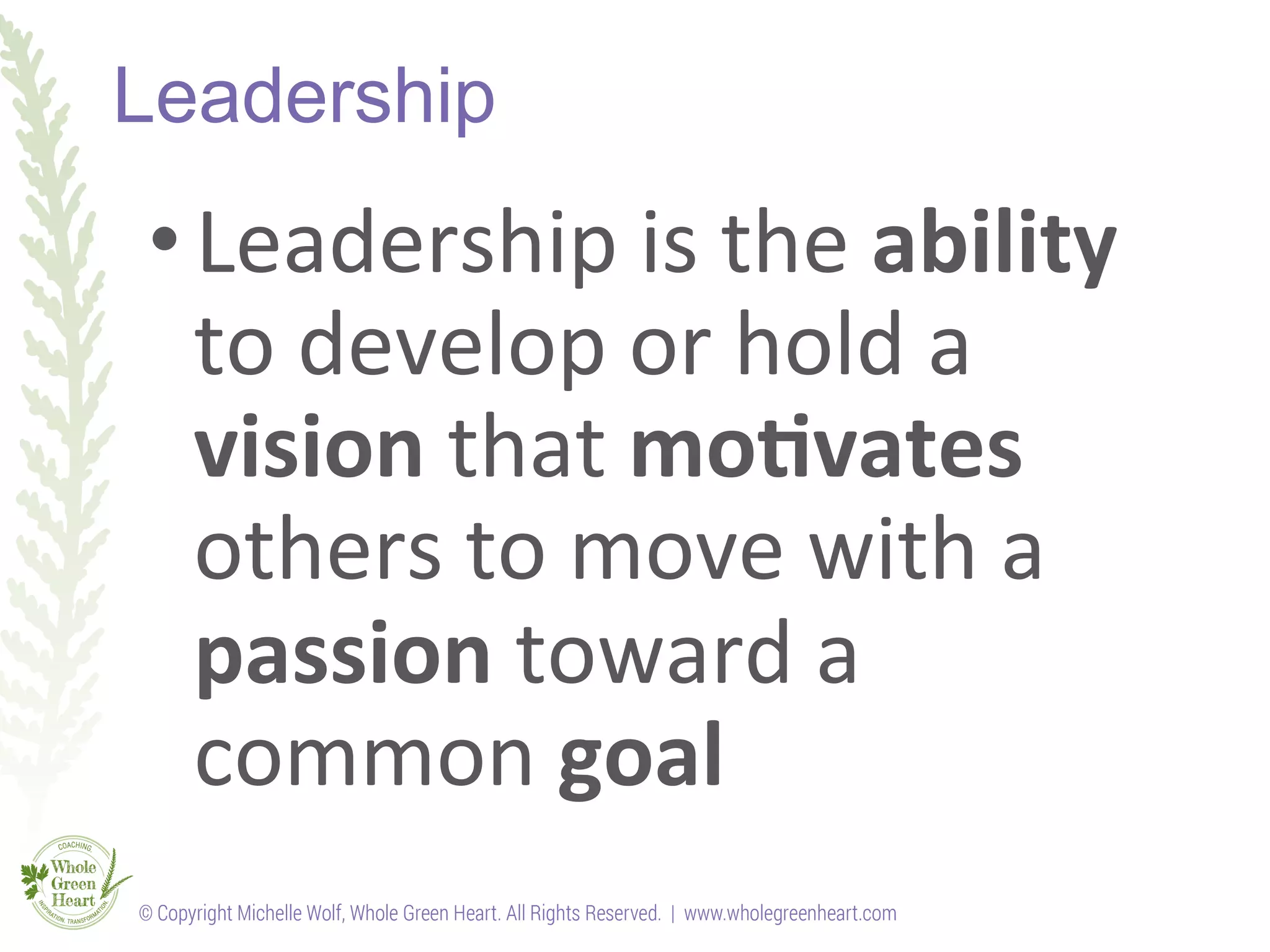 Leadership slideshow | PDF