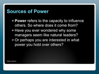 Leadership Sources of Power | PPTX