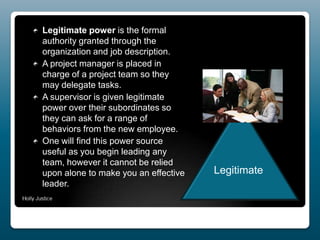 Leadership Sources of Power | PPTX