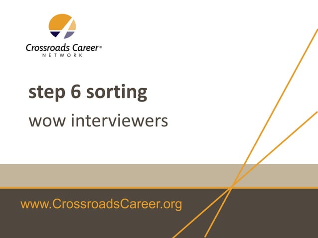 Leadership step 6 sort (interview) | PPT