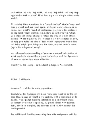 Leadership Style Assessment ResultsYour assessment results sho.docx