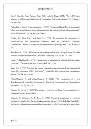 Leadership style assessment tool e.i. | DOCX