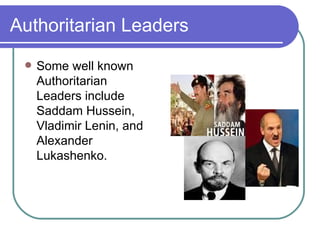 Leadership Styles | PPT | Executive Leadership & Management | Business