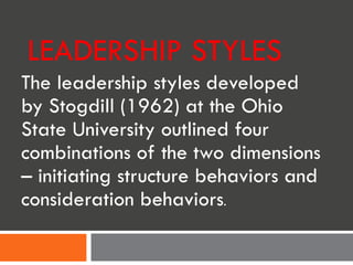 Leadership styles | PPT