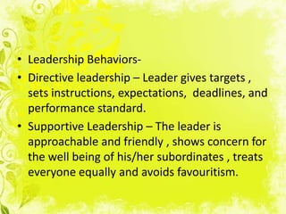 Leadership styles | PPTX