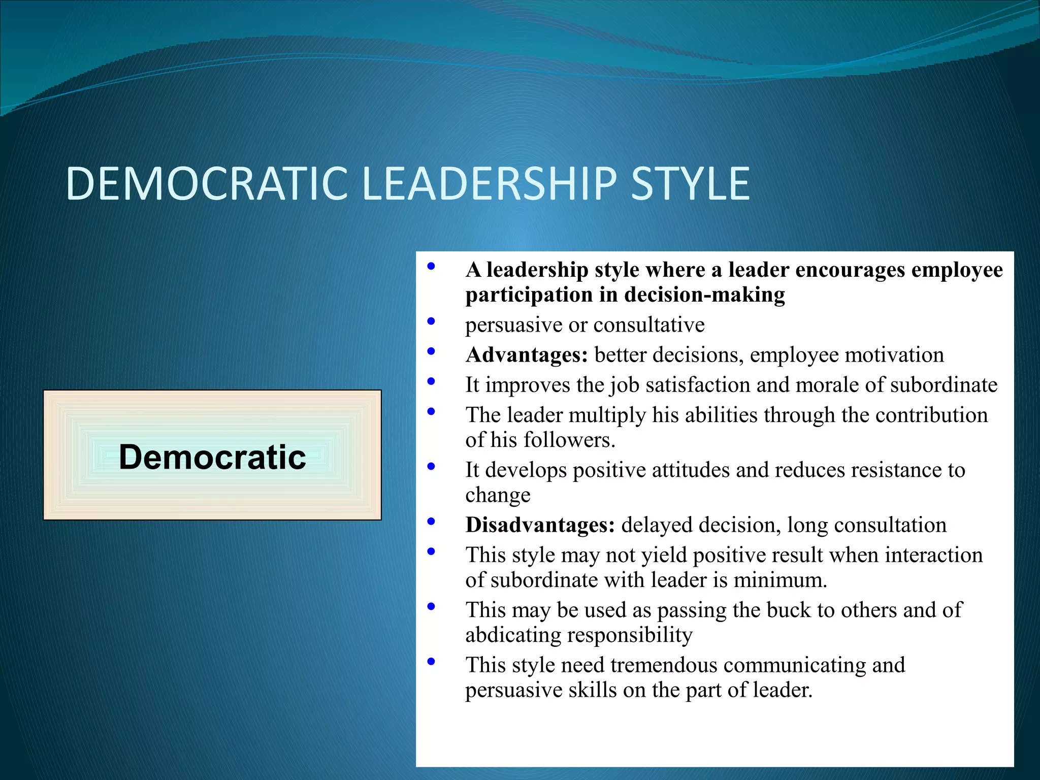 Leadership & styles | PPT