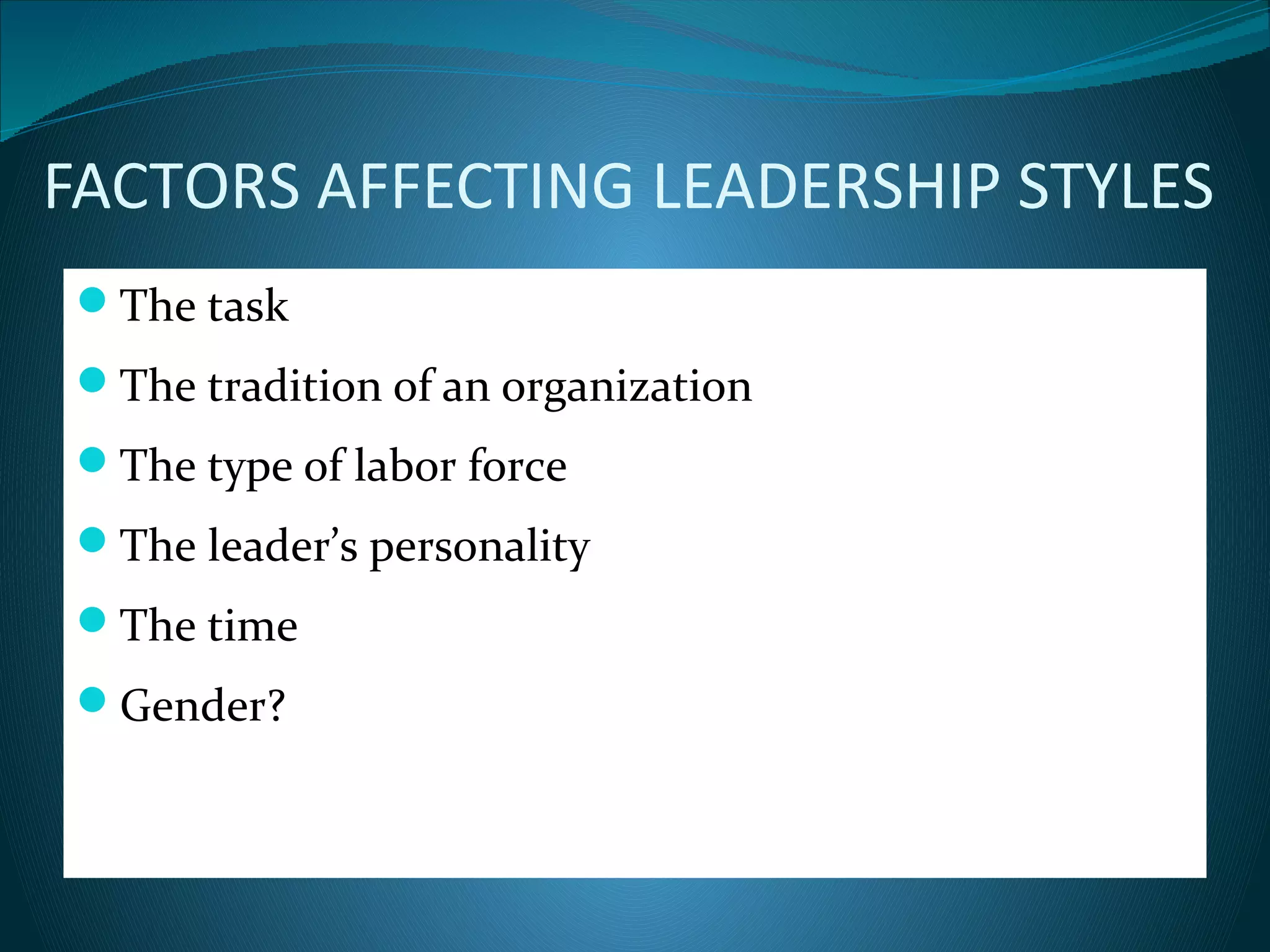 Leadership & styles | PPT