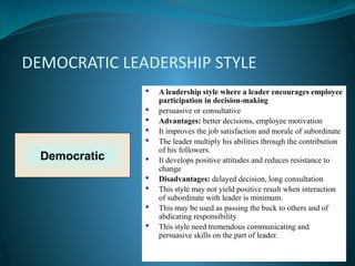 Leadership & styles | PPT