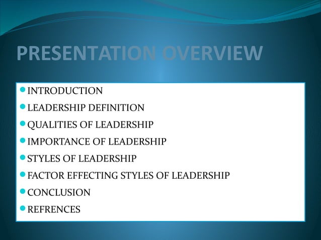 Leadership & styles | PPT | Executive Leadership & Management | Business