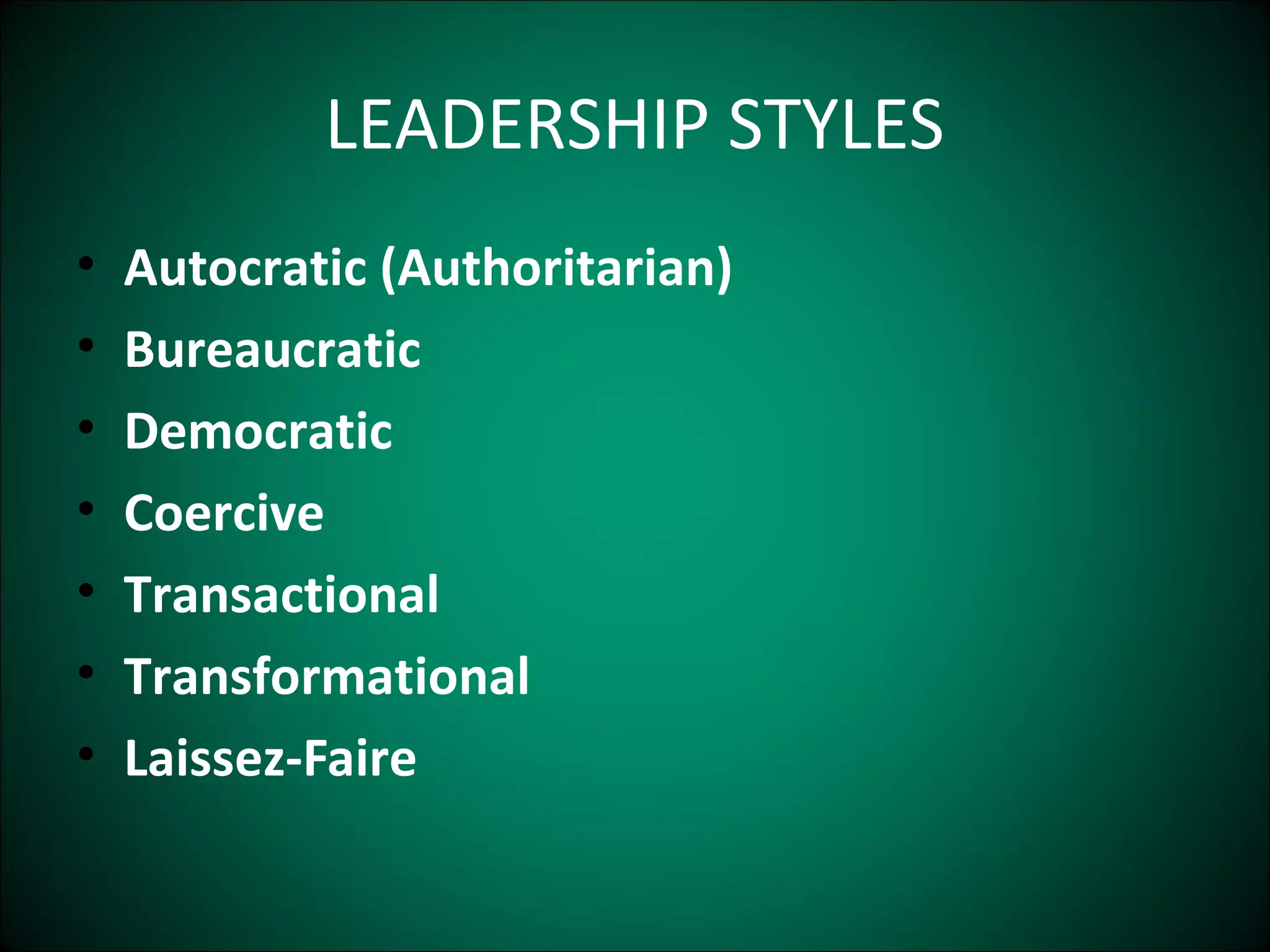 Leadership styles | PPT