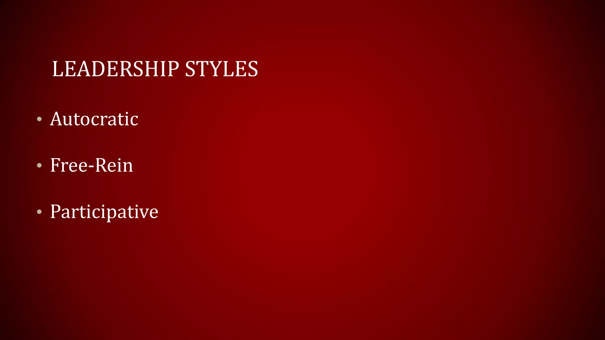 Leadership Styles | PPTX