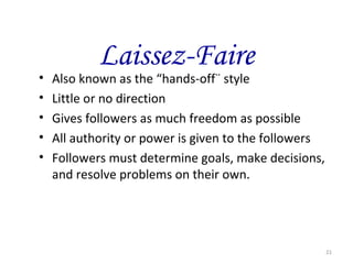 Leadership styles | PPT