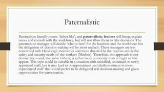 Leadership Styles | PPTX