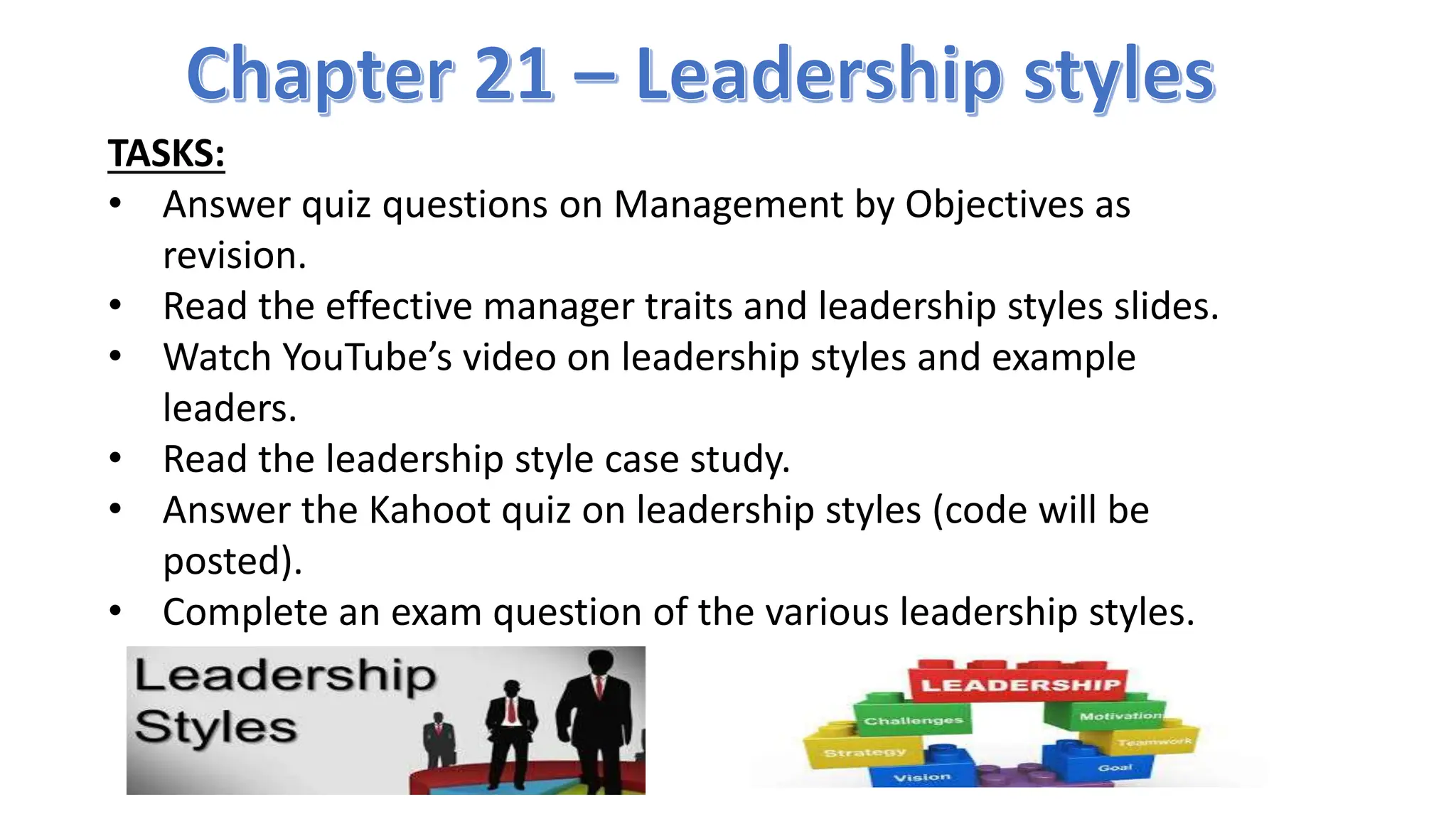 leadership styles management and entrepreneurs | PPTX