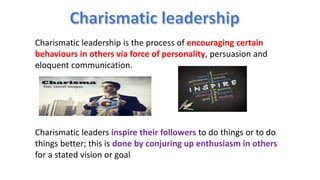 leadership styles management and entrepreneurs | PPTX