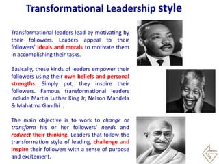 Famous Transformational Leaders