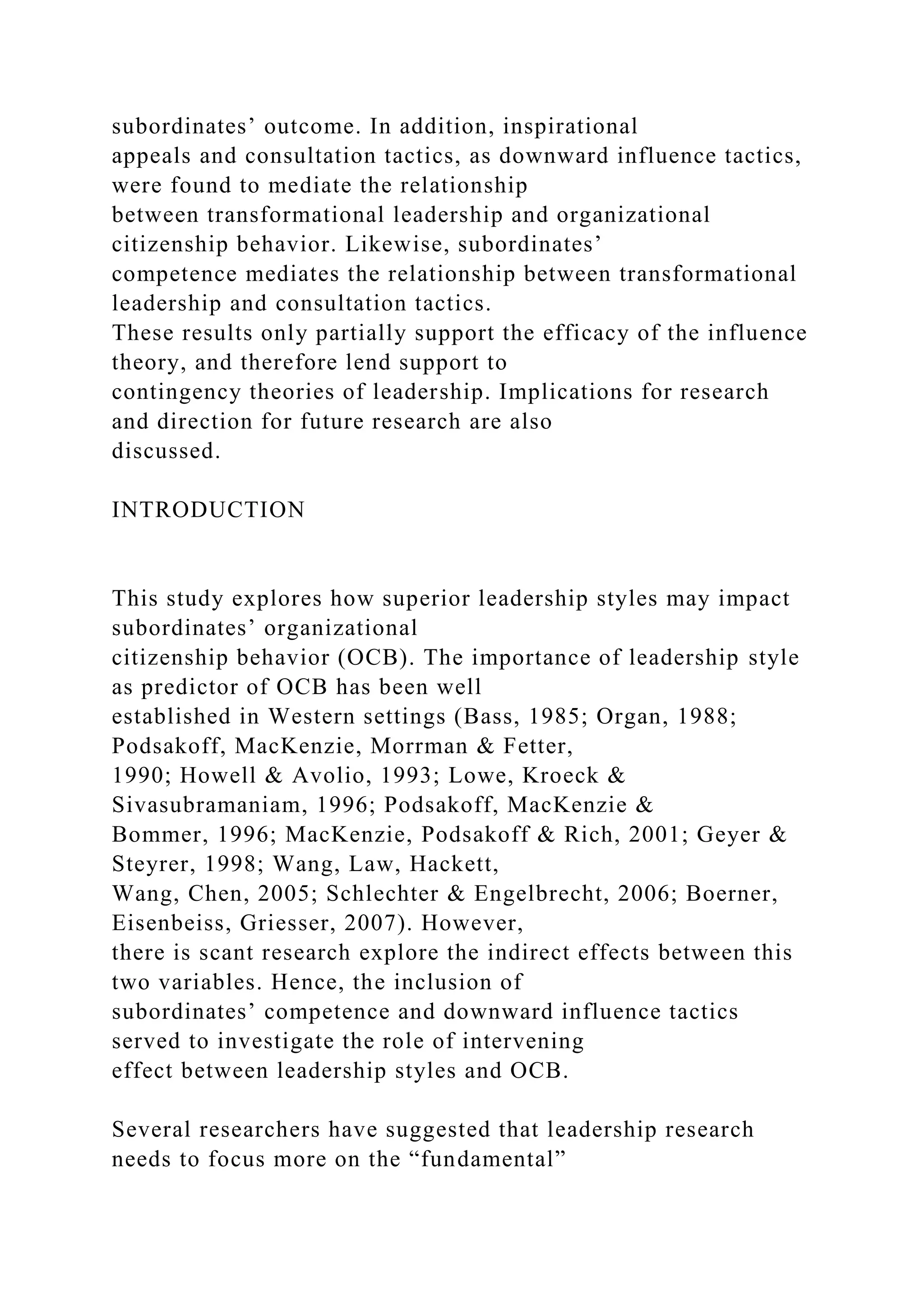 Leadership Styles and Organizational Citizenship Behavior.docx