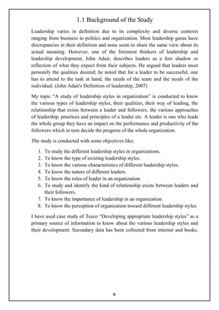 Leadership styles in organizations | PDF