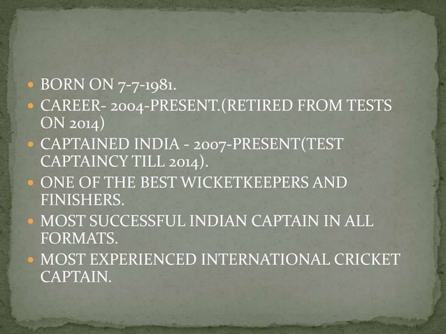 Leadership styles of selected cricket captains | PPTX | Cricket | Sports