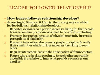 Leadership styles & relations | PPT