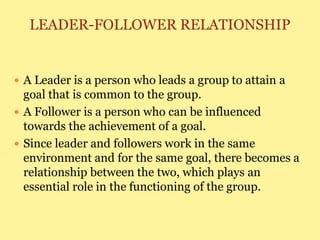 Leadership styles & relations | PPT