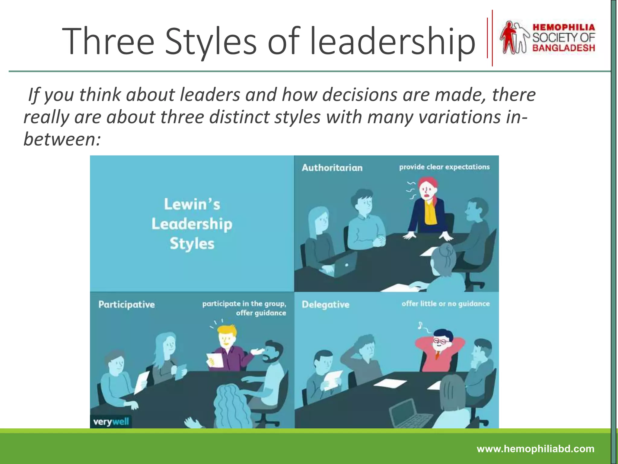 Leadership styles slides | PPTX