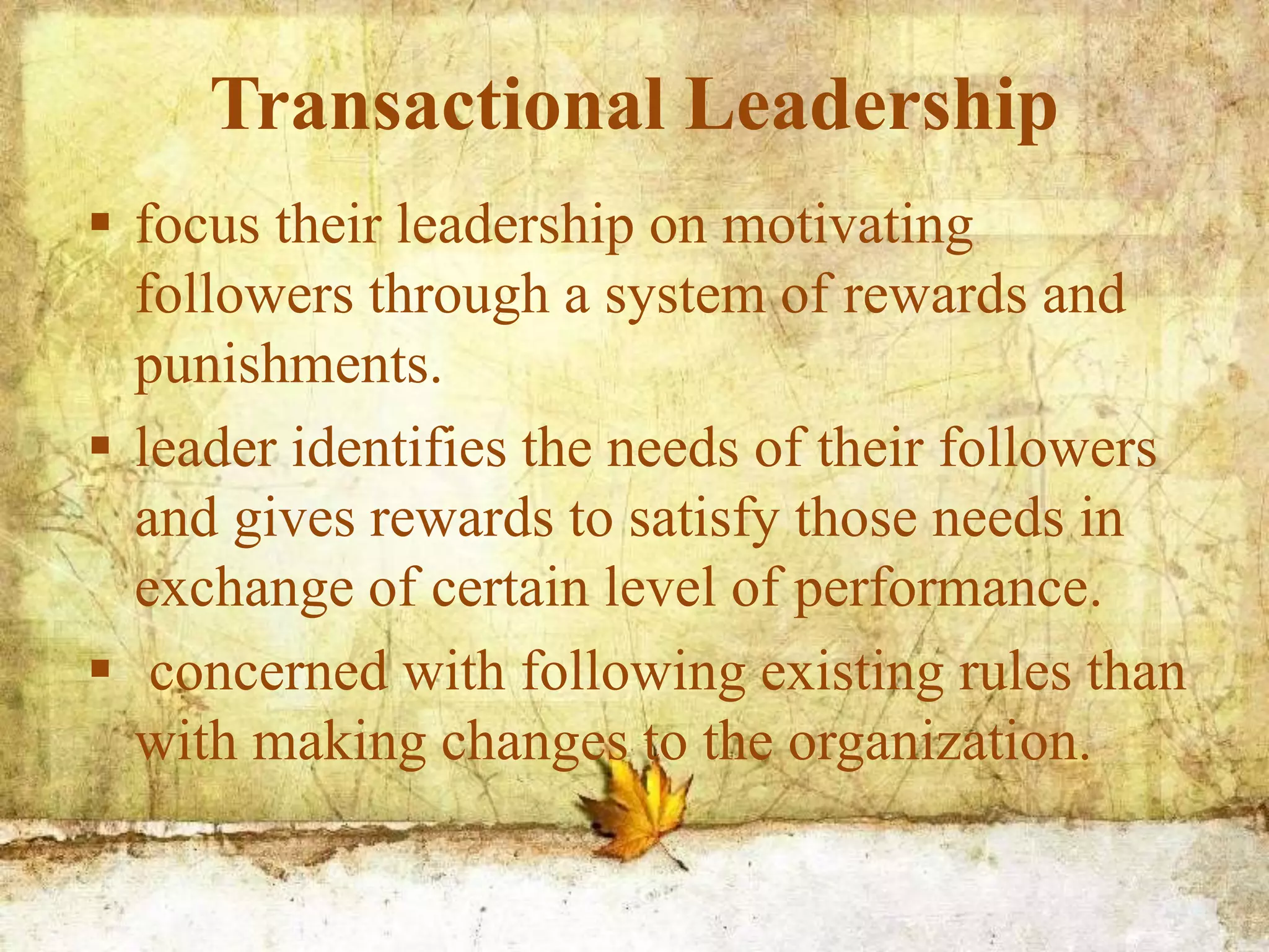 Leadership Styles and Value System of School Principals | PPTX